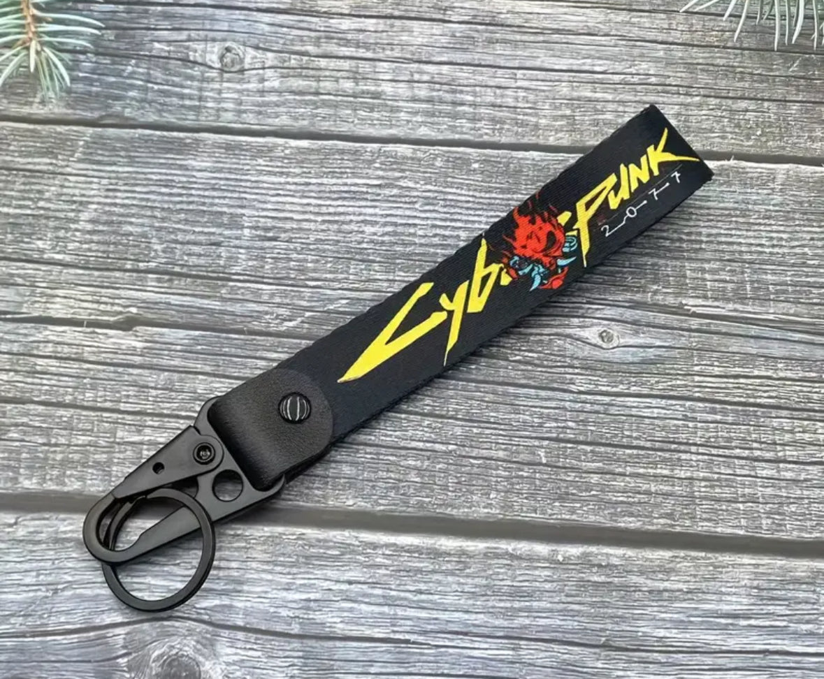 Cyberpunk Keychain | "Dixie's Revved-Up Hub"
